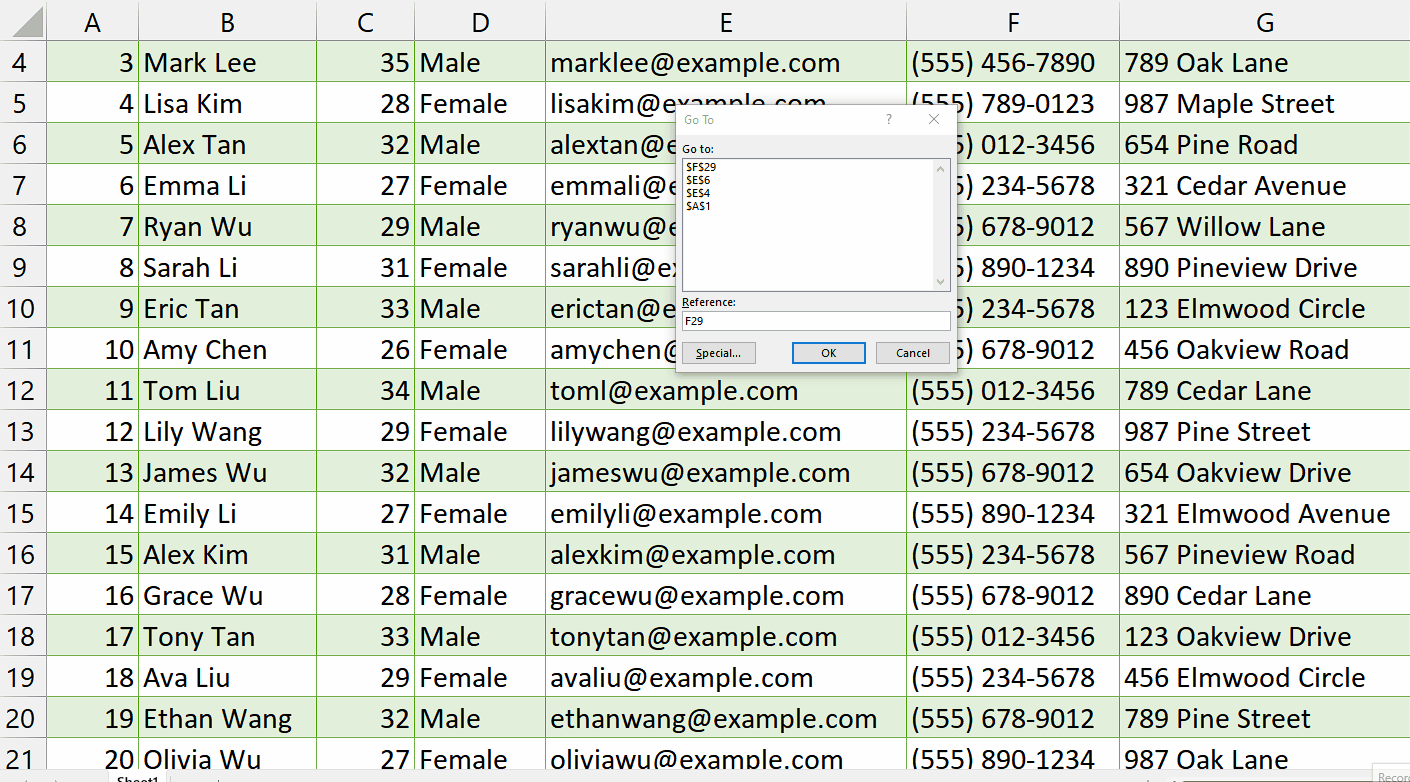 How To Select A Cell With A Keyboard | SpreadCheaters