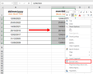 How To Change Date Format In Excel From Dd/mm/yyyy To Mm/dd/yyyy ...