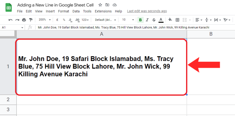 How To Add A New Line In Cell In Google Sheets | SpreadCheaters