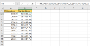 How To Convert Military Time To Standard Time In Excel | SpreadCheaters