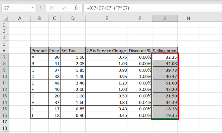 How To Create A Formula For Multiple Cells In Excel | SpreadCheaters