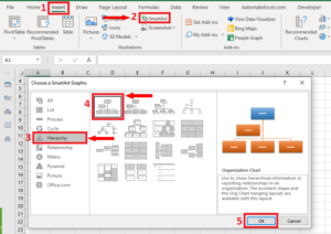 How To Create An Organization Chart In Excel | SpreadCheaters