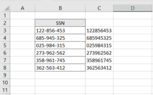 How To Remove Dashes From An SSN In Excel | SpreadCheaters