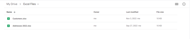How to save an Excel file to Google Drive - SpreadCheaters