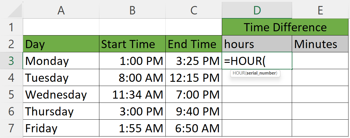 How To Find Time Differences In Microsoft Excel | SpreadCheaters