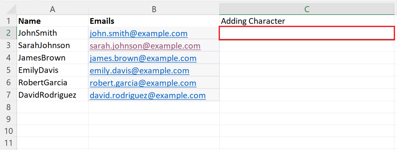 How To Add A Character In A Text String In Microsoft Excel | SpreadCheaters