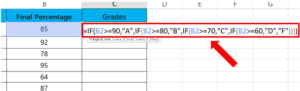 How To Assign Letter Grades In Excel | SpreadCheaters