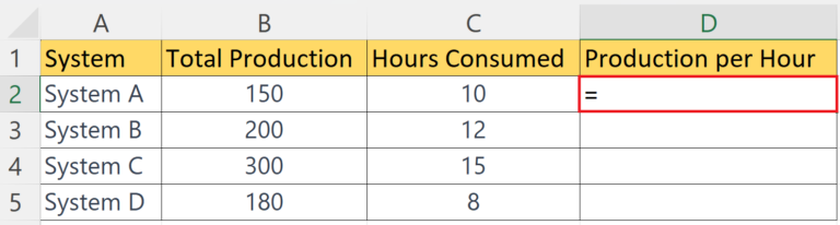 How To Calculate Production Per Hour In Microsoft Excel | SpreadCheaters How To Calculate Production Per Hour In Microsoft Excel | SpreadCheaters