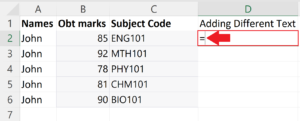 How To Add Different Text To Multiple Cells In Microsoft Excel ...