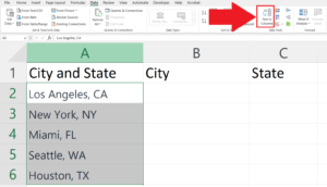 How To Separate City And State In Microsoft Excel | SpreadCheaters