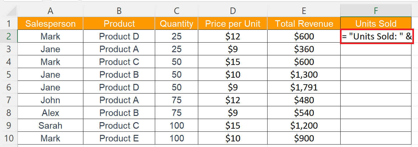 How To Add Text Before A Formula In Microsoft Excel | SpreadCheaters