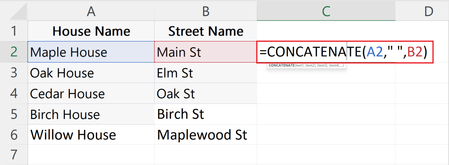 How To Add Text From Two Cells In Microsoft Excel | SpreadCheaters