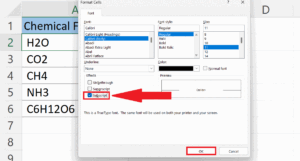 How To Make A Subscript In Microsoft Excel | SpreadCheaters
