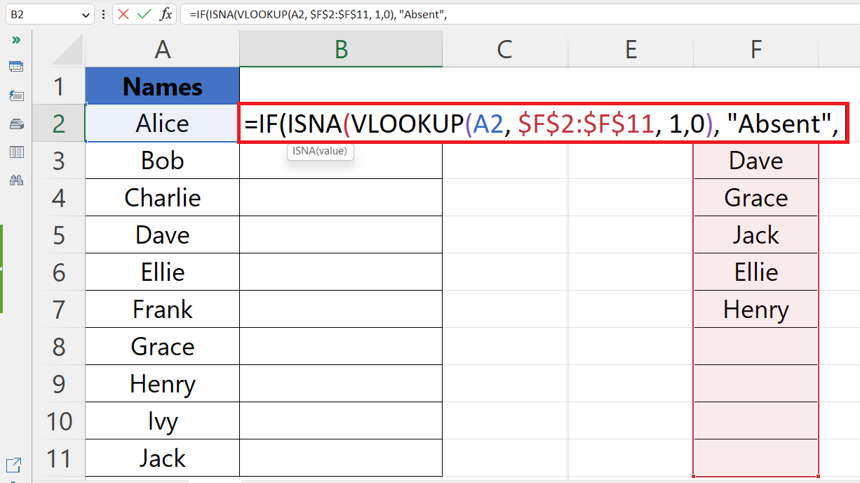 How To Compare Two Columns In Excel For Missing Values | SpreadCheaters