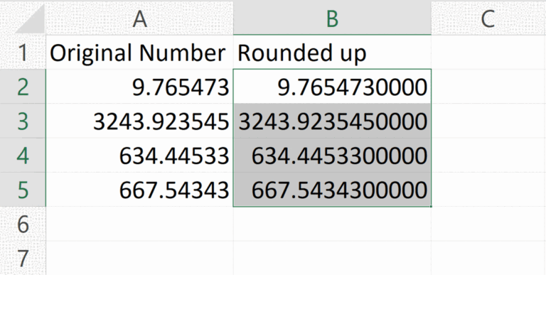 How To Stop Rounding Up In Microsoft Excel | SpreadCheaters