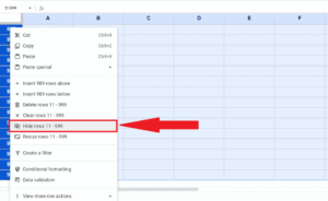 How To Limit Rows In Google Sheets | SpreadCheaters