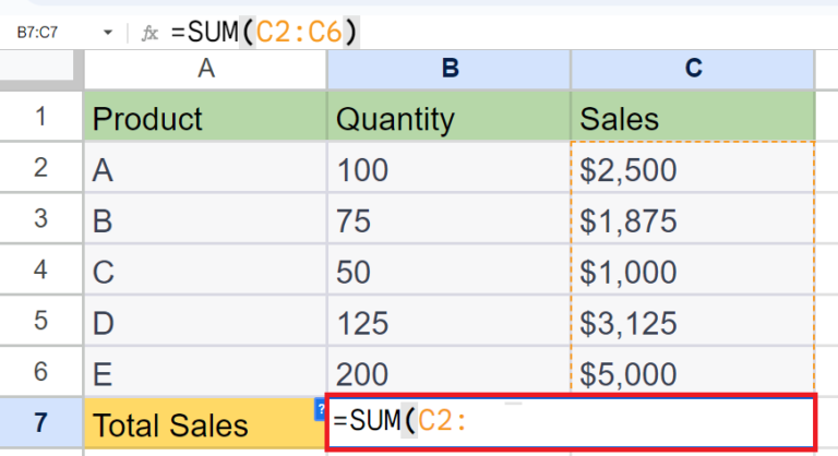 How To Select A Range In Google Sheets | SpreadCheaters