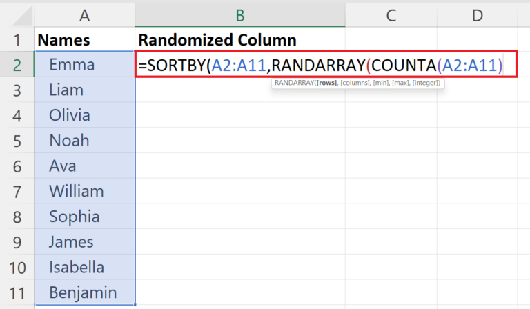 How To Randomize A Column In Microsoft Excel | SpreadCheaters