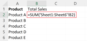 How To Add Totals From Different Sheets In Microsoft Excel | SpreadCheaters
