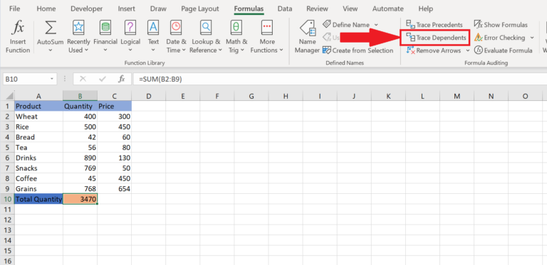 How To See What Cells Are Linked In Excel | SpreadCheaters
