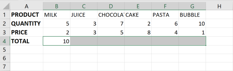 How To Copy A Formula Down A Row In Excel | SpreadCheaters