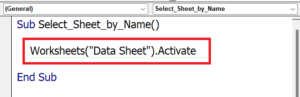 How To Select A Sheet In Excel VBA | SpreadCheaters