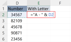 How To Add A Letter In Front Of A Number In Microsoft Excel ...