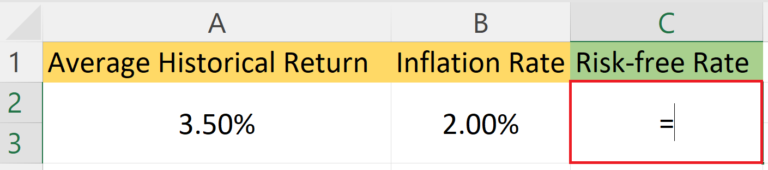 How To Calculate The Risk-free Rate In Microsoft Excel | SpreadCheaters