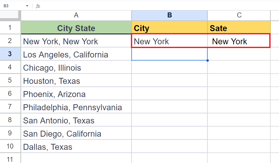How Do You Split Cells In Google Sheets? | SpreadCheaters
