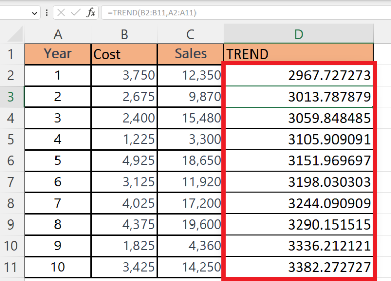 How To Calculate Trend Analysis In Microsoft Excel SpreadCheaters