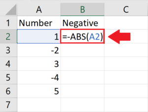 How To Make All Numbers Negative In Excel | Spreadcheaters