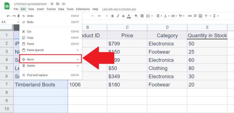 How To Swap Columns In Google Sheets | SpreadCheaters