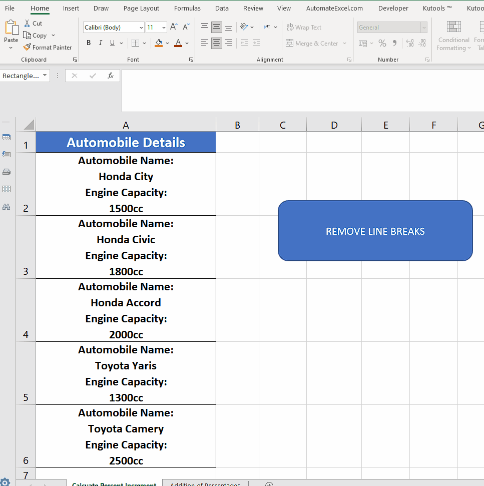 How To Remove Line Breaks In Excel | SpreadCheaters