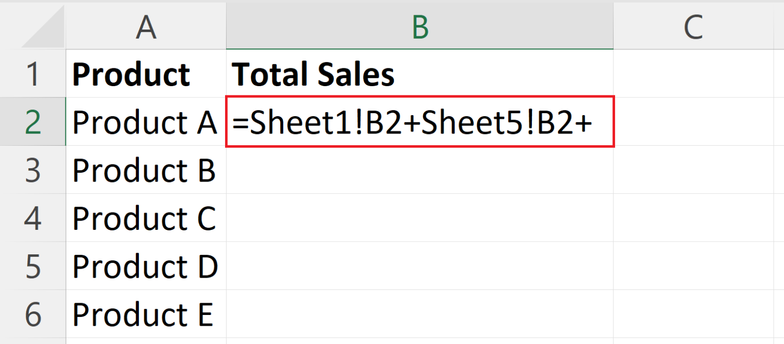 How To Add Totals From Different Sheets In Microsoft Excel | SpreadCheaters