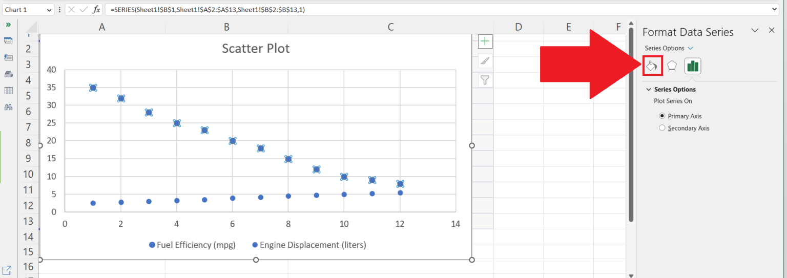 How To Change The Color Of A Scatter Plot In Microsoft Excel ...