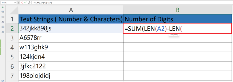 How To Count The Number Of Digits In Microsoft Excel | SpreadCheaters