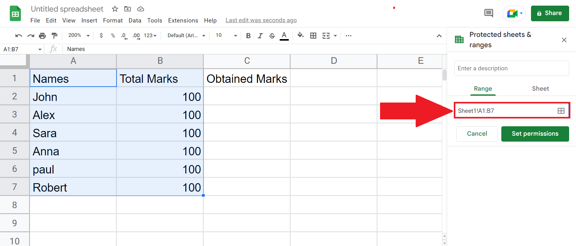 How To Lock Cells In Google Sheets | SpreadCheaters