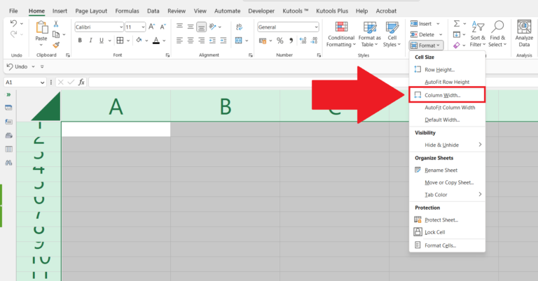 How To Change All Cell Sizes In Microsoft Excel | SpreadCheaters