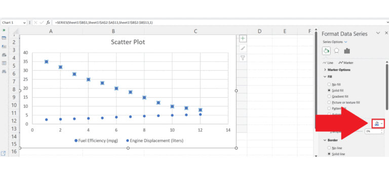 How To Change The Color Of A Scatter Plot In Microsoft Excel ...