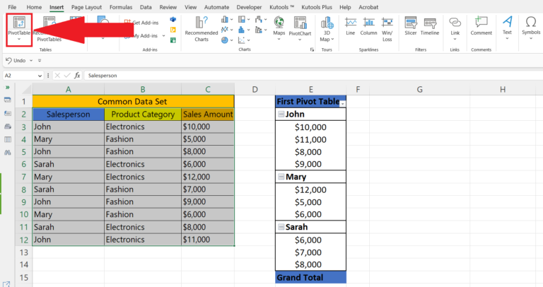 How To Add Multiple Pivot Tables To One Sheet In Microsoft Excel ...