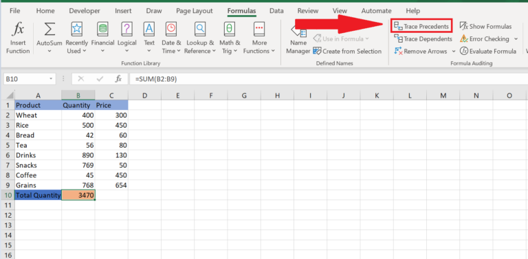 How To See What Cells Are Linked In Excel | SpreadCheaters
