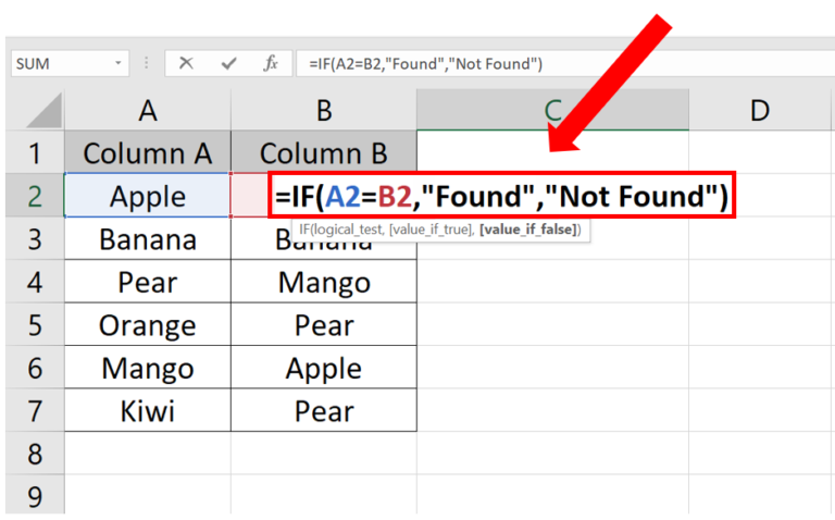 How To Find Duplicates In Excel Between Two Columns | SpreadCheaters