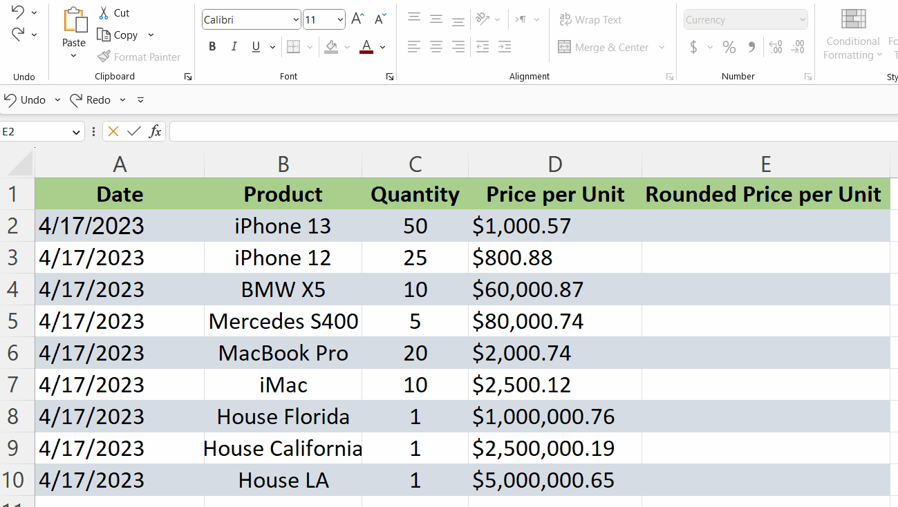 How To Round To The Nearest Dollar In Excel | SpreadCheaters