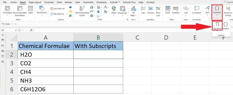 How To Make A Subscript In Microsoft Excel | SpreadCheaters