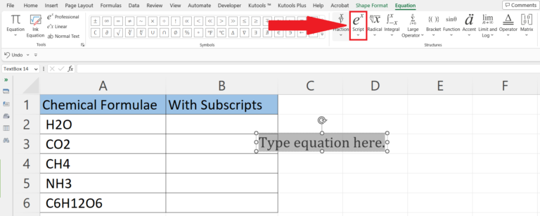 How To Make A Subscript In Microsoft Excel | SpreadCheaters