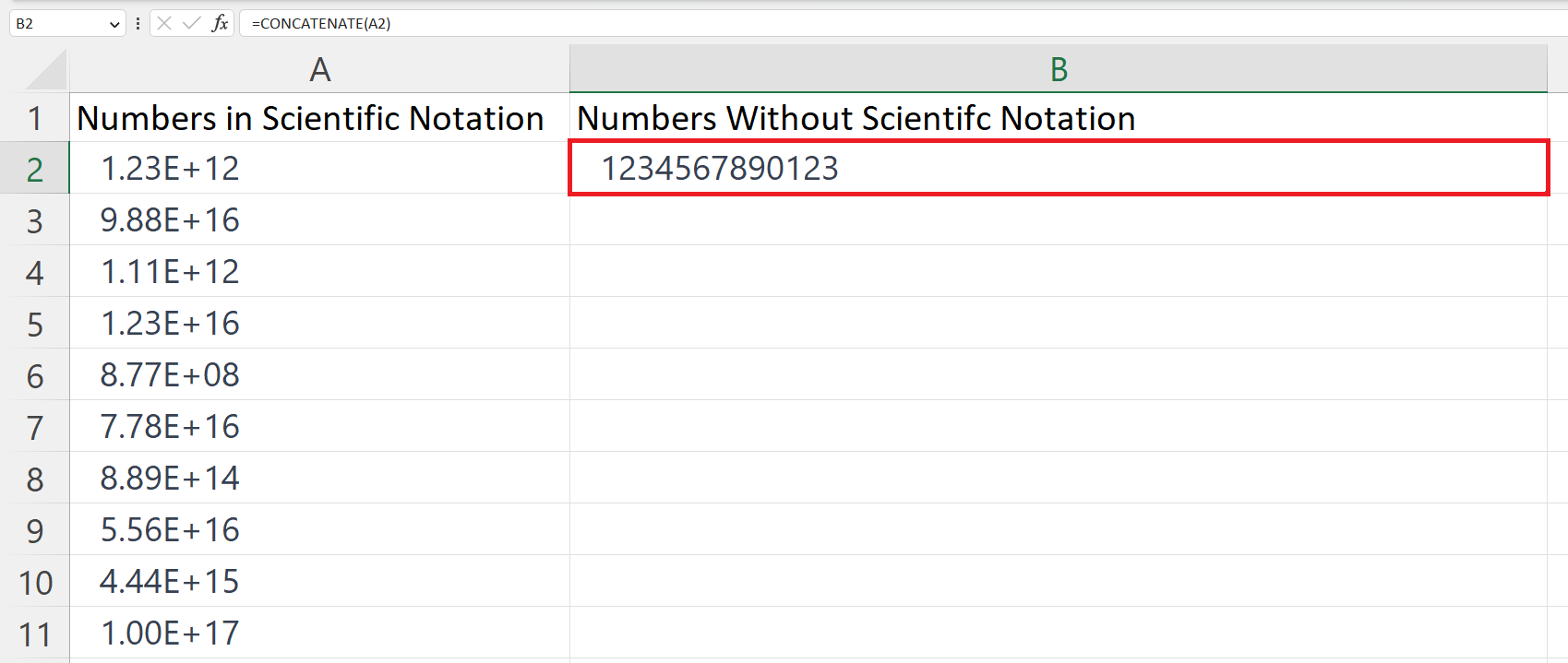 How To Turn Off The Scientific Notation In Microsoft Excel Spreadcheaters