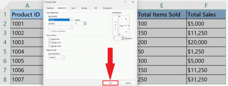 How To Apply Center Horizontal Alignment In Microsoft Excel ... How To Apply Center Horizontal Alignment In Microsoft Excel ...