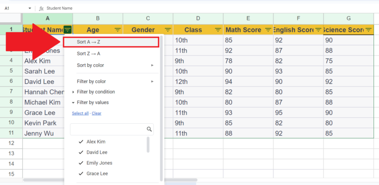 How To Automatically Alphabetize In Google Sheets | SpreadCheaters