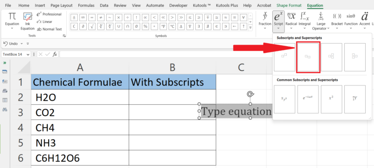 How To Make A Subscript In Microsoft Excel | SpreadCheaters
