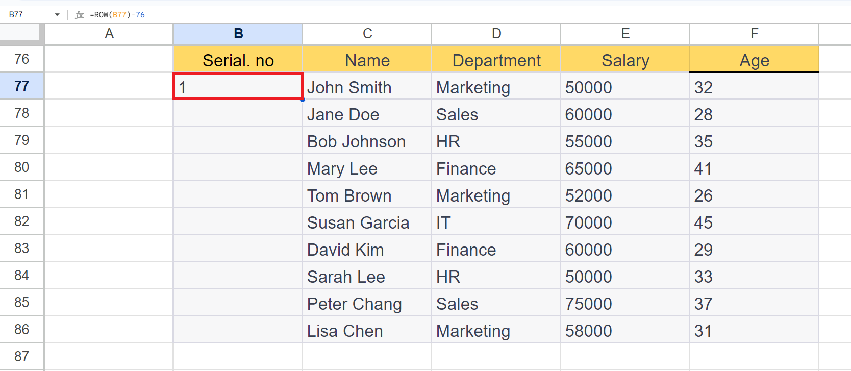 How To Add Numbers Automatically In Google Sheets | SpreadCheaters